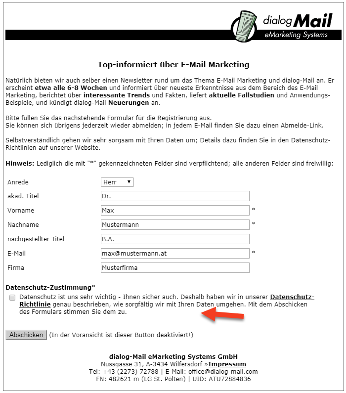 Dialog-Mail Datenschutz-Tour: Ein-Klick-Datenschutz-Einwilligung in ... Dialog-Mail Datenschutz-Tour: Ein-Klick-Datenschutz-Einwilligung in ...