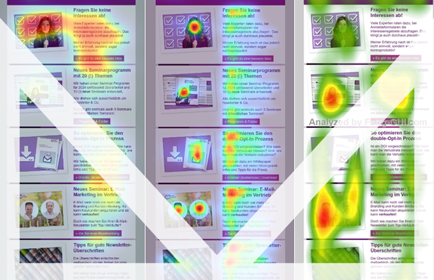 E-Mail Blog: Eyetracking-Messung für Newsletter: Funktioniert das?